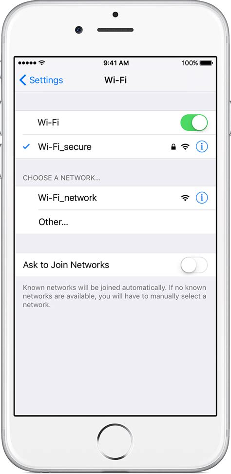 Connect To Wi Fi On Your Iphone Ipad Or Ipod Touch