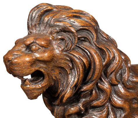 Victorian Carved Oak Lion For Sale At 1stdibs