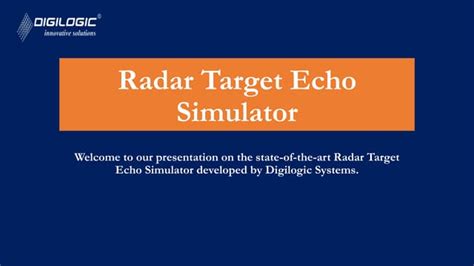 Radar Target Echo Simulator Pptx