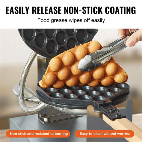 Vevor Commercial Bubble Waffle Maker Egg Pancake Baker Machine 1400w Non Stick Vevor Ca