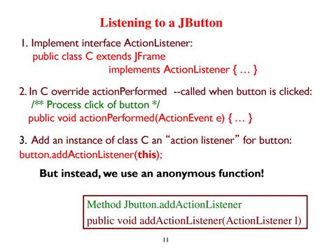 Cs2110 Guis Listening To Events Ppt Download