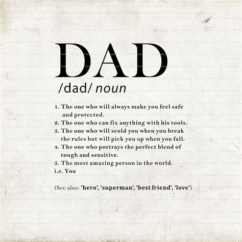 Dad Definition Dad T Dad Dictionary Definition Meaning Etsy