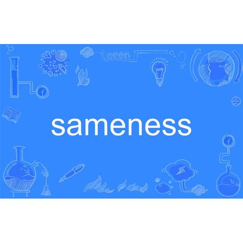 Sameness百度百科