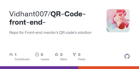 Github Vidhant007 Qr Code Front End Repo For Front End Mentors Qr