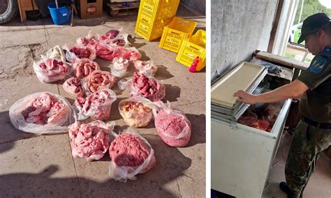 Personal Policial Del Priar Recupera Y Secuestra Cortes CÁrnicos Y Detienen A Una Persona