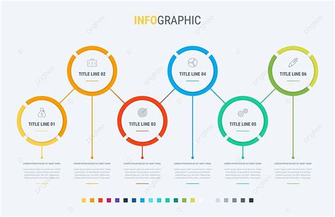 Vector Infographic Timeline Template With Circle Workflow Layout And Six Options A Timeline