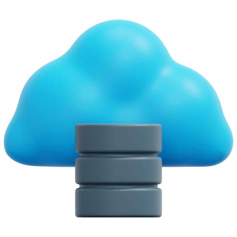 Premium Photo Cloud 3d Render Icon Illustration