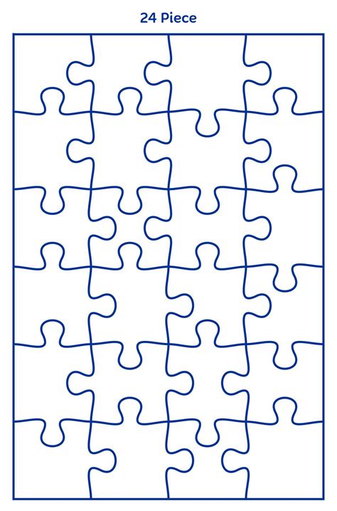 10 Best 9 Piece Jigsaw Puzzle Template Printable