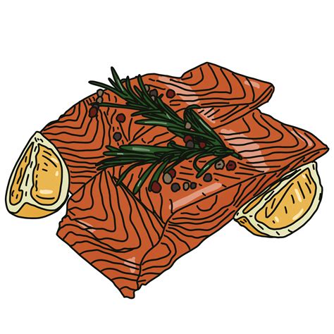 Raw Salmon Slice 26827644 Png