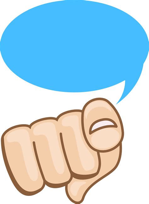 Pointing Finger I Want You Speech Bubble Human Hand Png Clipart