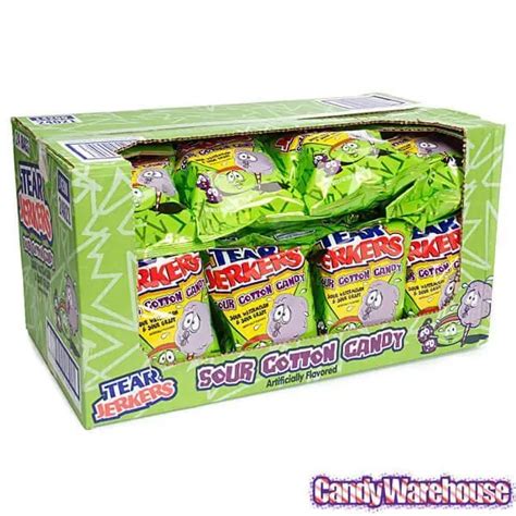 Tear Jerkers Sour Cotton Candy Packs 24 Piece Case