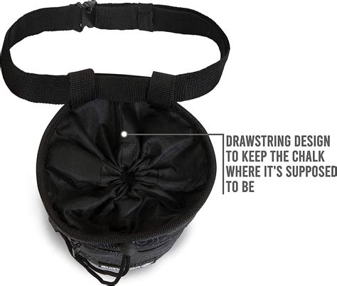 Black Chalk Bag Set For Climbing And Weightlifting Survivor Chalk Bag