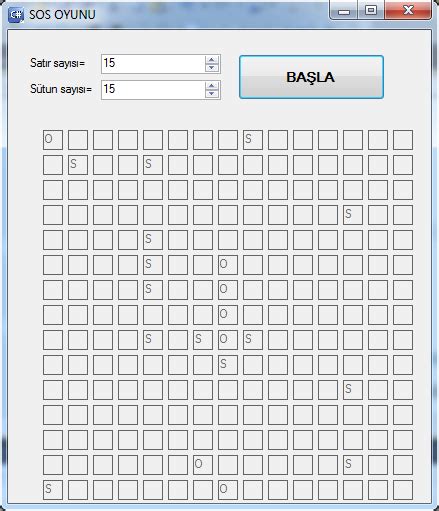 C Sharp Uygulamalar C Sharp Form İstenilen Alan Kullanılarak Sos Oyunu