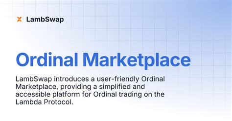 Ordinal Marketplace Lambswap