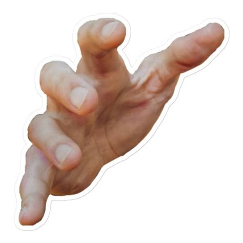 Hand Grabbing Sticker Etsy