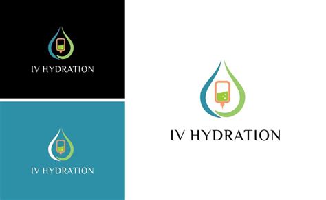 Premium Vector Nutritive Iv Hydration Logo Infuse Liquid For Medical