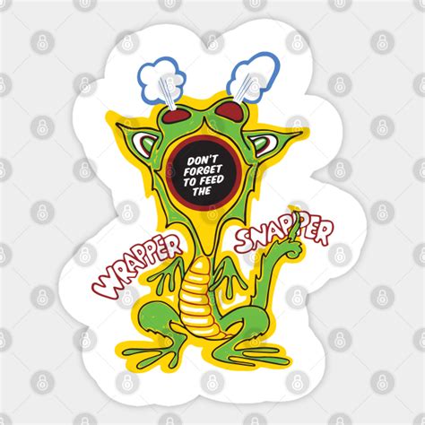 Wrapper Snapper Ice Cream Truck Trash Wrapper Snapper Sticker