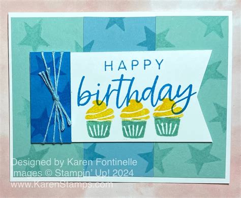 With You In Mind Birthday Card Stamping With Karen