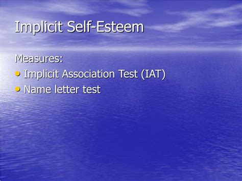Ppt The Implicit Self Powerpoint Presentation Free Download Id990360