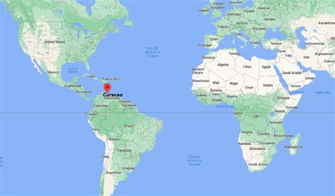 Where Is Curacao Located Location Map Of Curacao