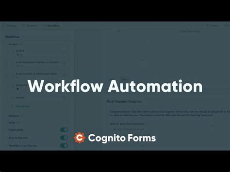 Streamline Your Process With Workflow In Cognito Forms Cognito Forms