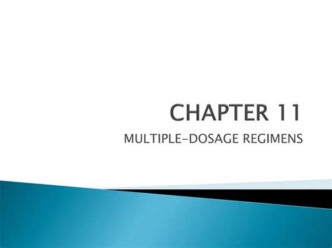Multiple Dosage Regimenpdf