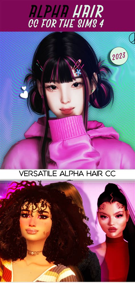 50 Realistic Alpha Hair Cc For Male And Female Sims 💖