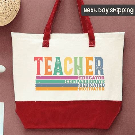 Teacher Appreciation T Tote Bag Educator Compassionate Dedicator