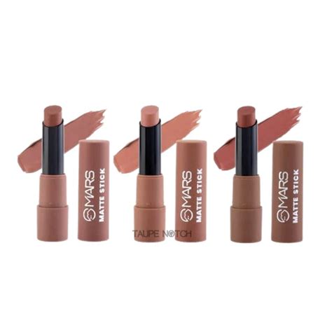 Mars Matte Lipsticks Box Set Of 3 04 Browns Taupe Notch