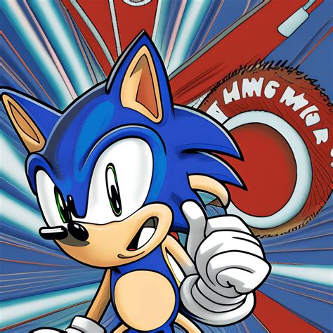 Classic Sonic The Hedgehog Graphic · Creative Fabrica