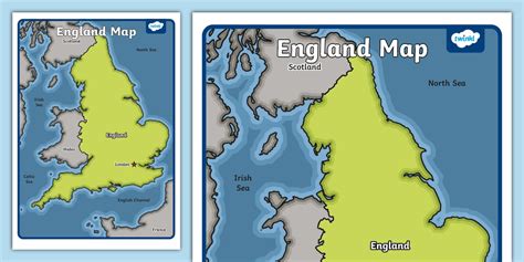 Ks1 England Resource Map Geography Twinkl