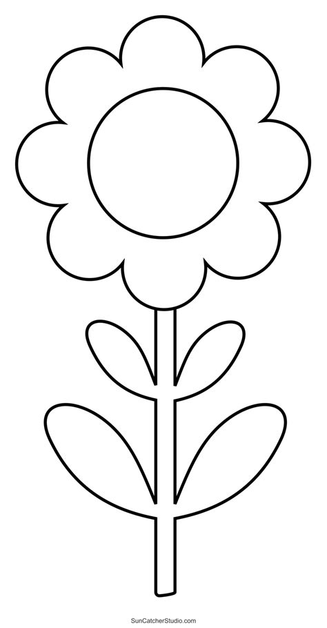 Free Printable Flower Stem Template Template Samples