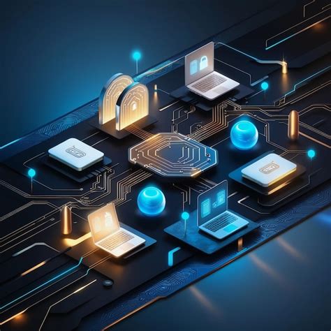 Advanced Futuristic Cybersecurity System Model Innovation In Digital Security Premium Ai