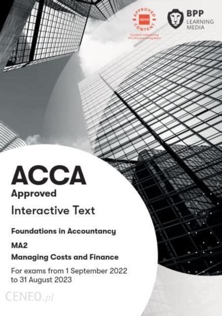 Fia Managing Costs And Finances Ma2 Literatura Obcojęzyczna Ceny I