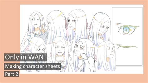 Making Character Sheet Part 2 Animation Process Original Anime