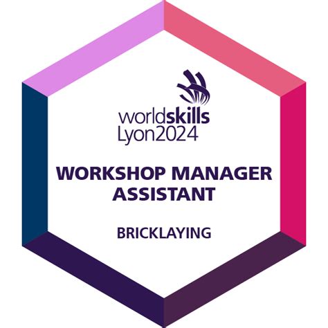 Worldskills Lyon 2024 Workshop Manager Assistant Bricklaying Credly