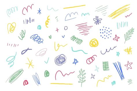 Premium Vector Hand Drawn Doodles And Scribbles Squiggle Lines With Texture Pencil