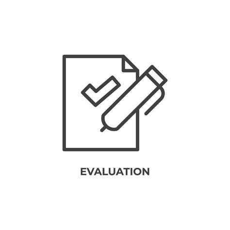 Vector Sign Of Evaluation Symbol Is Isolated On A White Background