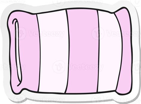Sticker Of A Cartoon Pillow 36451690 Png