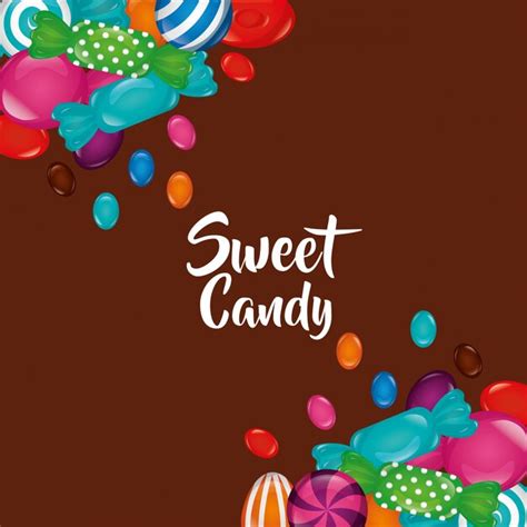 Free Vector Sweet Candy Background