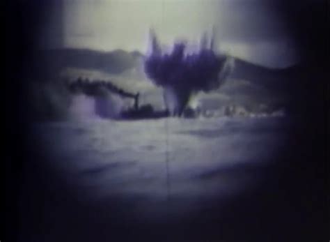 View Through The Periscope As Two Torpedoes From Uss Tirante Ss 420