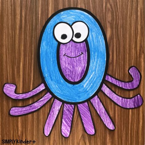 Number O Zero Craft Simply Kinder Printable Membership