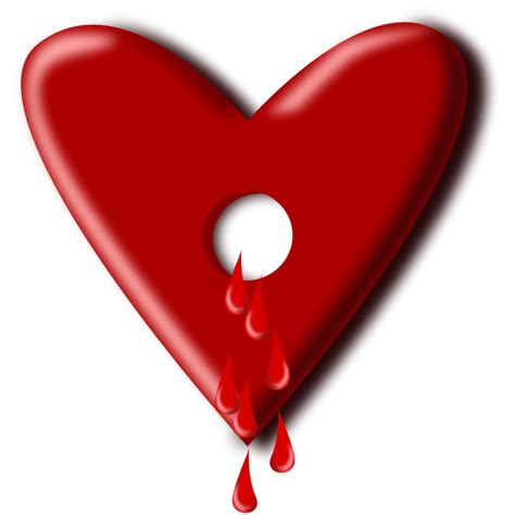Hollow Bleeding Heart Vector Image Free Svg