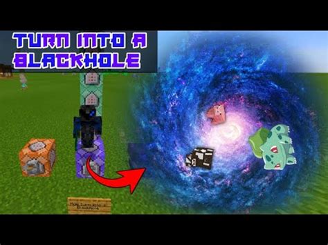 Turn Into A Blackhole In Minecraft Using Command Blocks Youtube