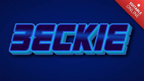 Beckie Fast Text Effect Generator