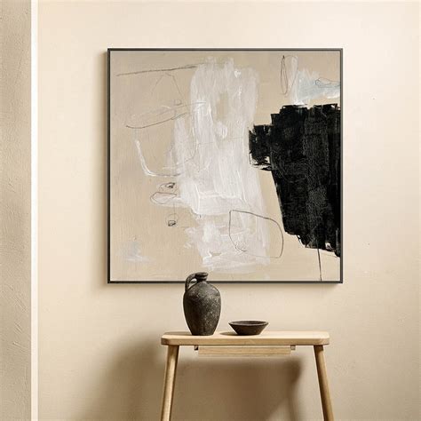 Minimalist Artwork Japanese Minimalism Art Painting Framed Modern