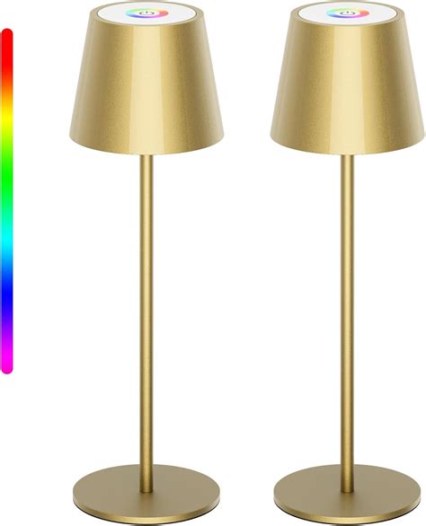 Aipsun Cordless Table Lamp 2 Pack Modern Led Rechargeable Battery