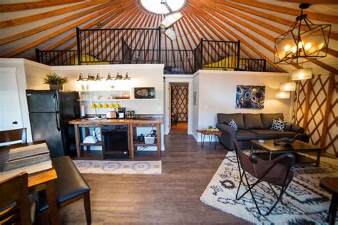 Yurt Interior Loft Winter Yurts In North America