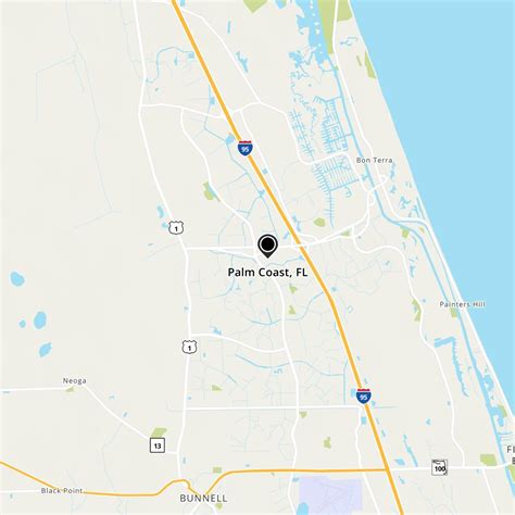 Map Of Palm Coast Beach Palm Coast And The Flagler Beaches Packed