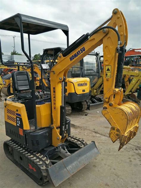 Secondhand Komatsu Pc15 Mini Excavator In Good Condition Original Excavator Shanghai Lingtai